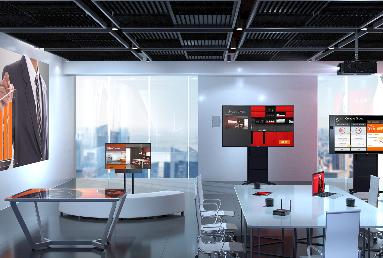 Large Format Interactive Displays for Businesses, Classrooms