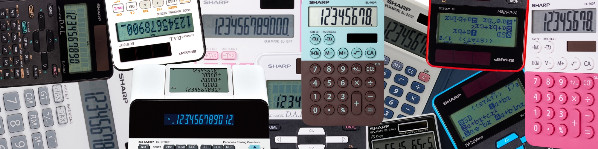 Sharp Calculators Scientific, Printing, Desktop & Handheld