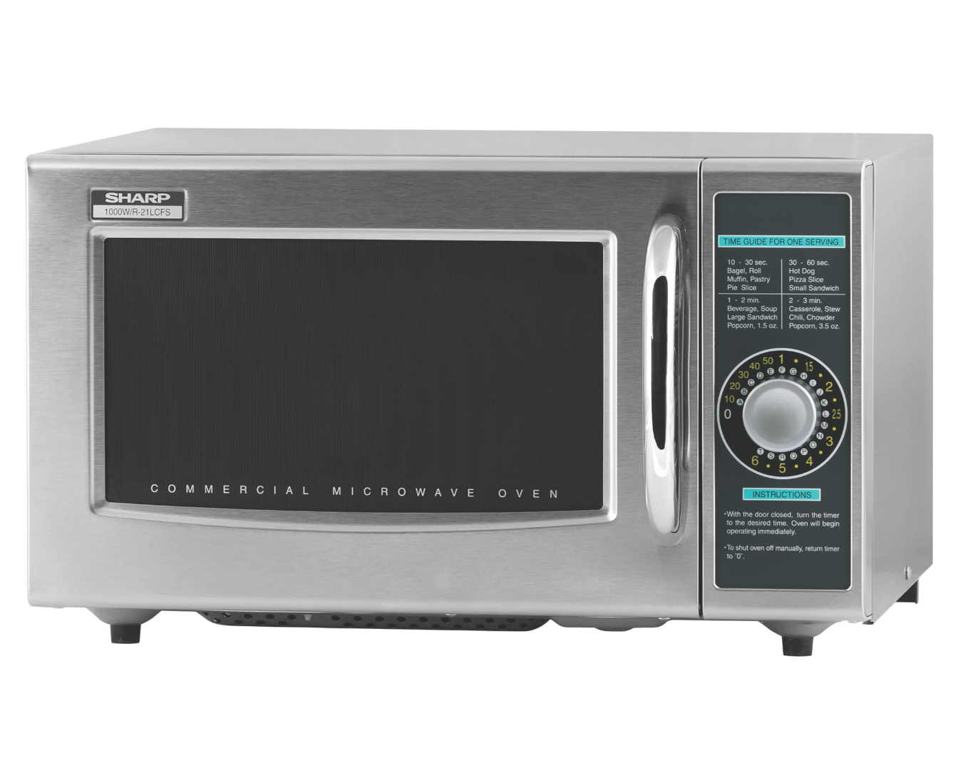 Sharp R21LCFS 1000 W Medium Duty Commercial Microwave