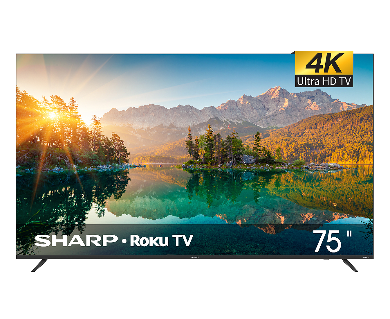 4T?C75EL8UR 75? AQUOS 4K Roku Smart TV – Sharp Canada