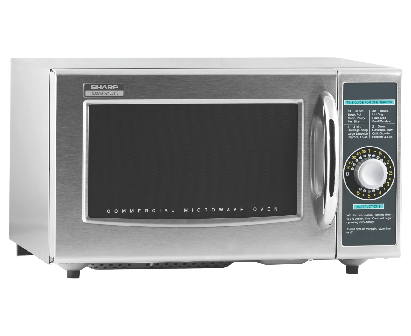 Sharp R21LCFS 1000 W Medium Duty Commercial Microwave